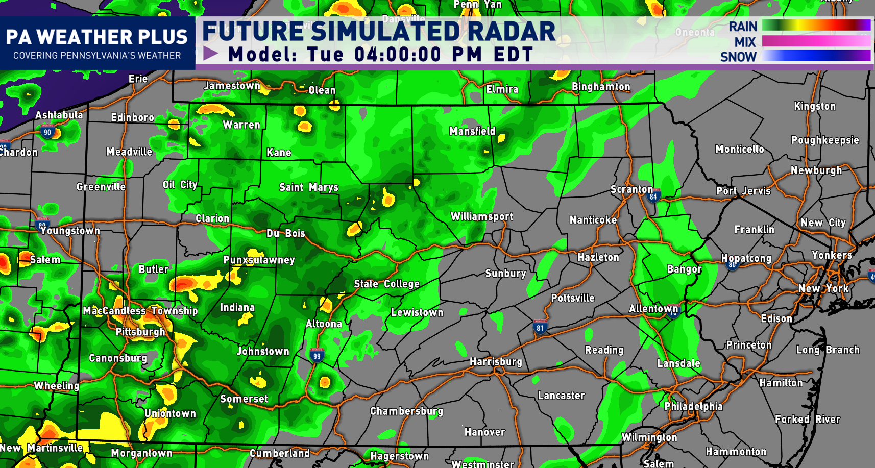 Pennsylvania Weather: Cold Front Sparks Rainfall & Big Temperature Drop ...