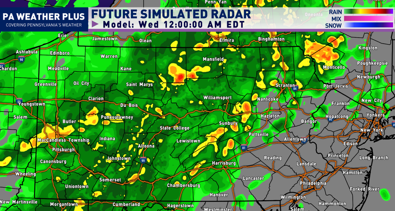 Pennsylvania Weather: Cold Front Sparks Rainfall & Big Temperature Drop ...