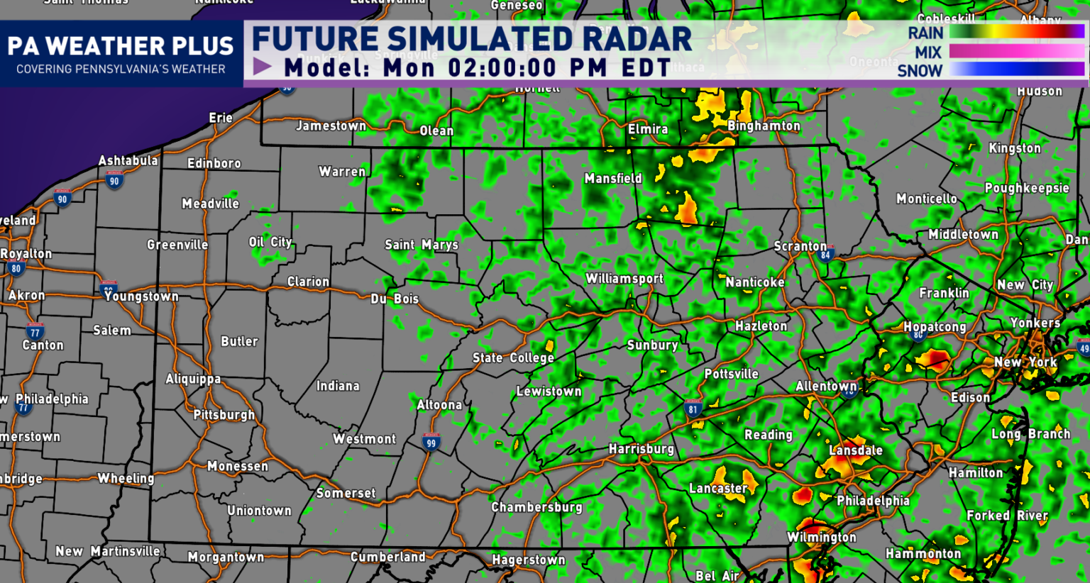 Nor'easter Timing and Expected Weather Changes - PA Weather Plus