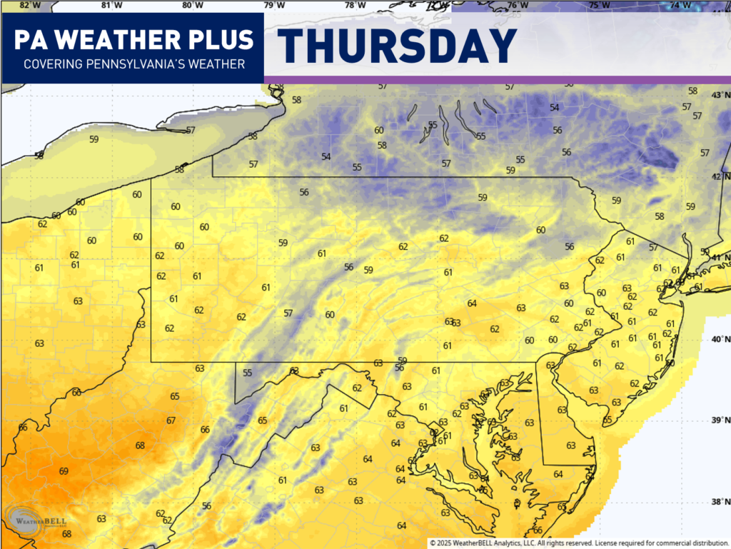 Pennsylvania Weather: Cold Front Sparks Rainfall & Big Temperature Drop ...
