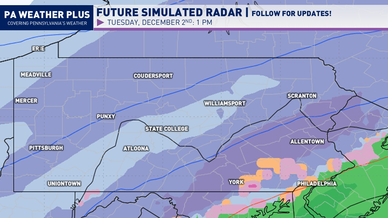First Widespread Pennsylvania Snowfall Event of the Winter Season - PA ...