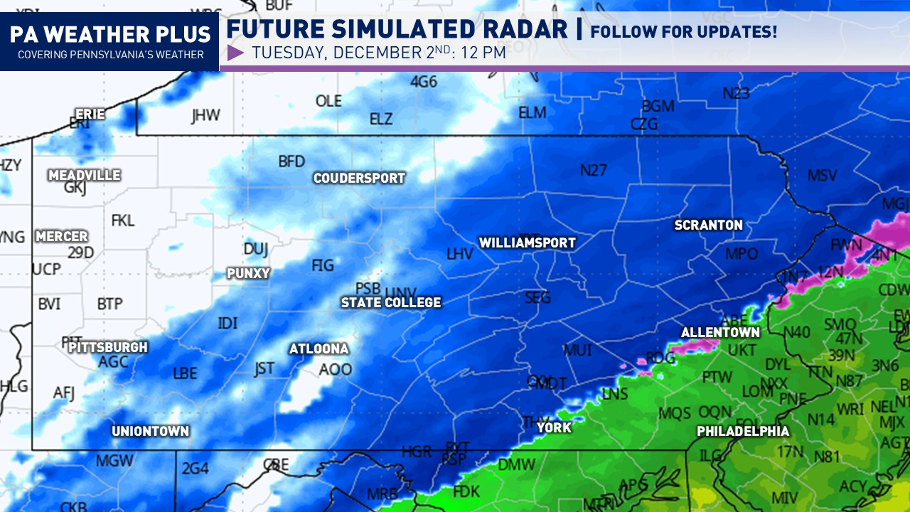 Incoming Widespread Pennsylvania Snow Event: Second Call Forecast - PA ...