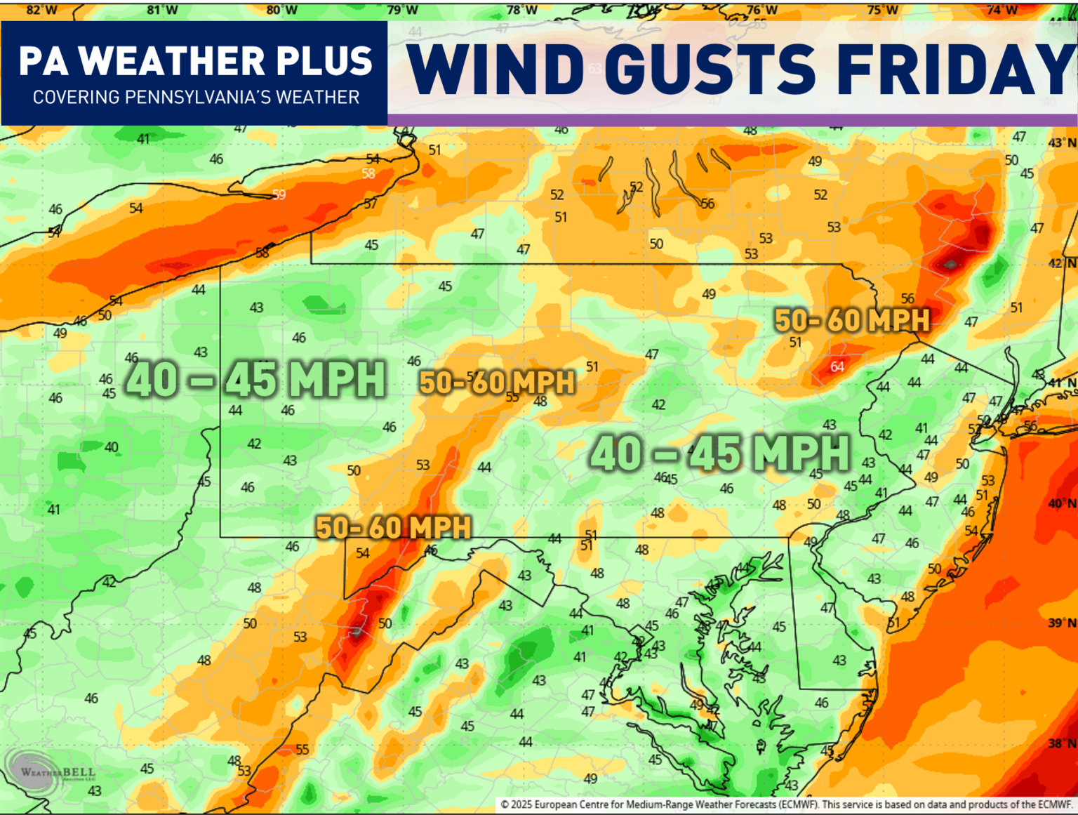 Morning Thunderstorms to Afternoon Snow Squalls: Pennsylvania's Friday ...
