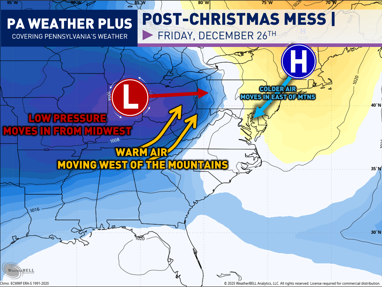 Winter Storm with Snow and Ice to Impact Pennsylvania - PA Weather Plus