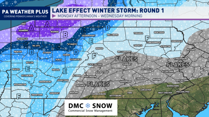 Week-Long Pennsylvania Lake Effect Snowstorm: Part 1 - PA Weather Plus
