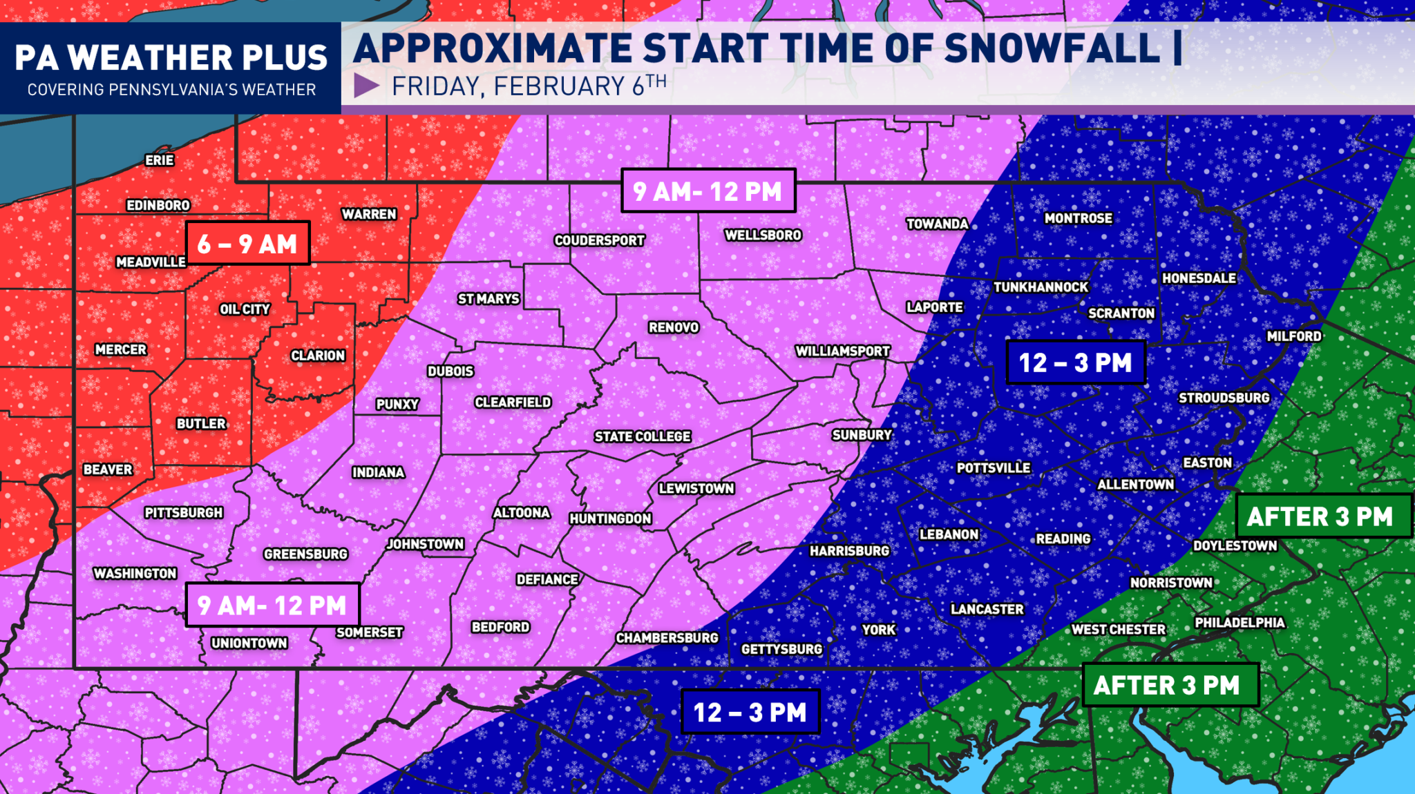 Incoming Clipper System + Arctic Blast for Pennsylvania: First Call ...